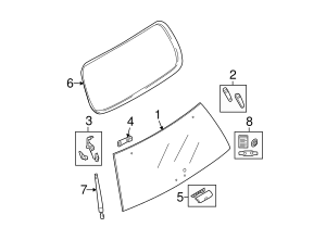 2006-2010 Ford OEM NEW Ford Mercury Lincoln Rear Window Defroster ...