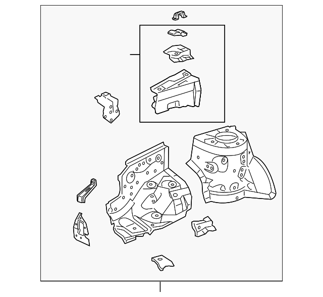 2009-2013 Toyota Corolla Apron Assembly 53702-02151 | Toyota Parts Center