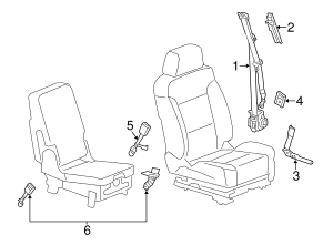 2010-2020 GM Front Seat Belt Guide Adjuster 13519683 | OEM Parts Online