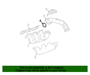 1993-2011 GM Exhaust Manifold Seal 01647558 GM | GMPartsDirect.com