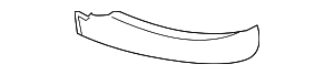 20896060 - Passenger Side Front Bumper Outer Valance Panel 2005-2013 ...