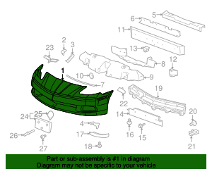 15915331 - Front Bumper Cover 2005-2013 Chevrolet Corvette | Chevrolet ...