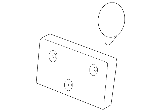 15236173 - OEM GM License Frame | GMPartsCenter.net | GM Parts Center