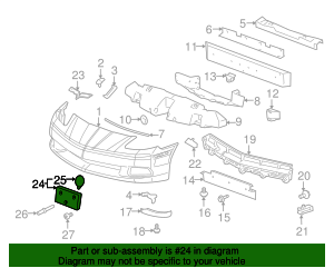 15236173 - OEM GM License Frame | GMPartsCenter.net | GM Parts Center