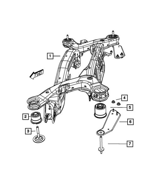 Rear Suspension and Cradle for 2013 Chrysler 200 | Mopar Estores