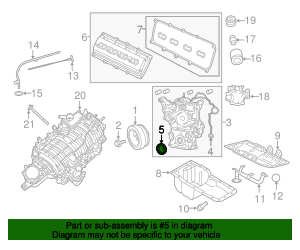 2003-2021 Mopar Rear Main Seal Retainer 53021335AE | TascaParts.com