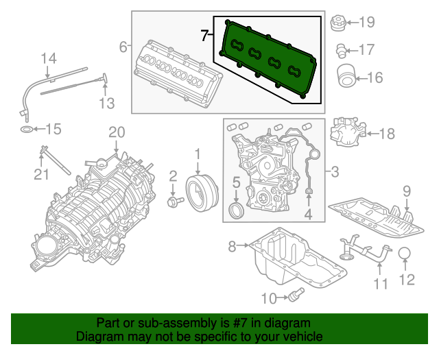 2003-2024 Mopar Valve Cover Gasket 05114179AB | Mopar Parts Canada