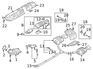 2014-2021 Kia Catalytic Converter Gasket 28282-2B700 | TascaParts.com