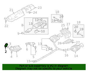 2014-2021 Kia Catalytic Converter Gasket 28282-2B700 | TascaParts.com