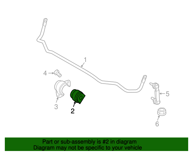 33556775448 - 2011-2019 BMW Stabilizer Bar Bushing (33-55-6-775-448 ...