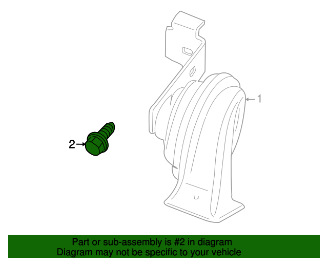 2008-2012 Ford Horn Bolt -W707193-S900 | TascaParts.com