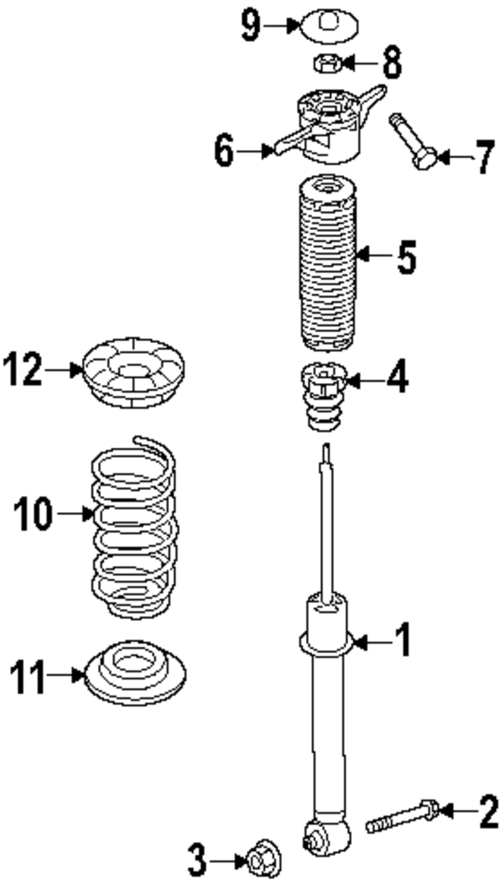 Hyundai - 55307-R6100 - Suspension Shock Absorber - 2024-2025 Hyundai ...
