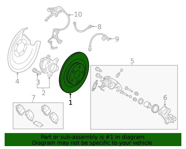 2022-2023 Mitsubishi Outlander Rotor 4615A287 | QuirkParts