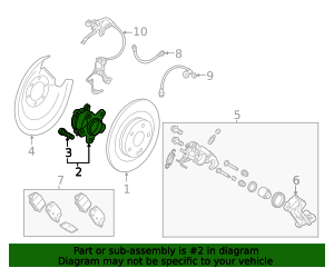 3785A094 Hub Assembly 2022-2024 Mitsubishi Outlander | Mitsubishi ...