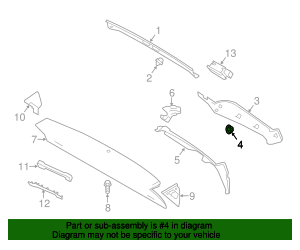 Genuine OEM Body D-Pillar Trim Panel Clip Part# LR006101 Fits 2008-2022 ...