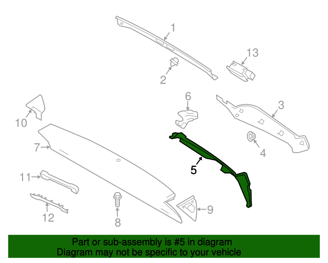 Genuine OEM Side Molding Part# LR139427 Fits 2013-2022 Land Rover Range ...