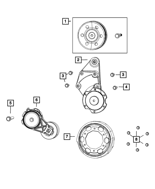 2019-2024 Ram Fan Support 68444245AA | OEM Parts Online