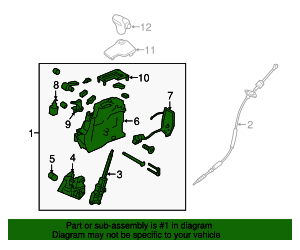 46700-3T500 - Gear Shift Assembly 2015-2017 Kia K900 | Kia.Parts Store