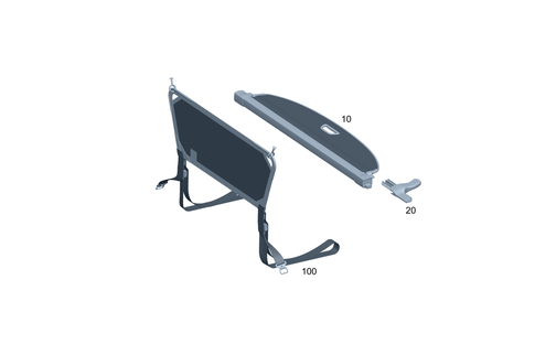 Twin Roller Blinds/Load Compartment Cover for 2025 Mercedes-Benz GLC300 ...