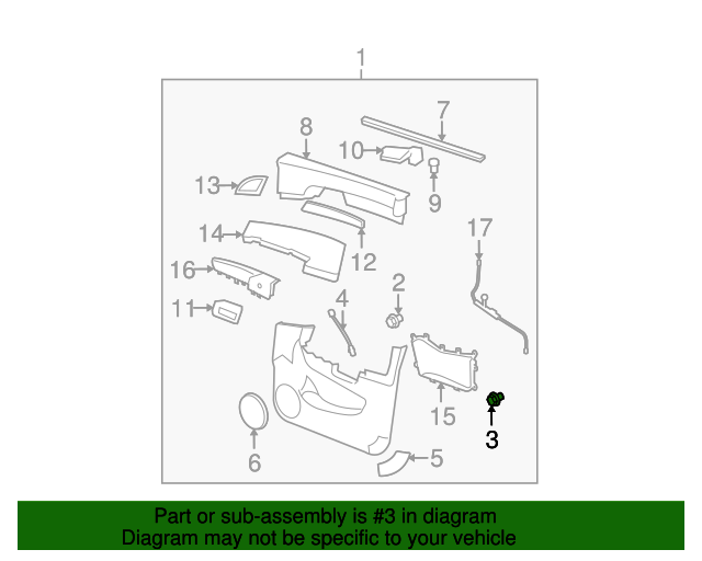 2008-2016 GM Multi-Purpose Retainer 94530590 | GMPartsDirect.com