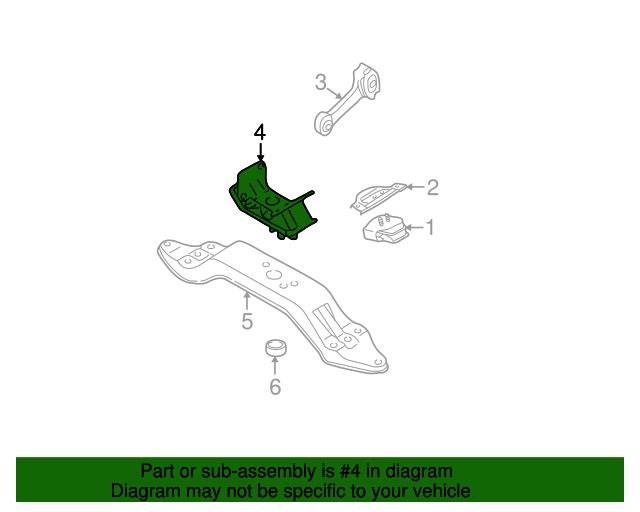 1997-2013 Subaru Trans Mount 41022AE121 | Subaru Parts For You