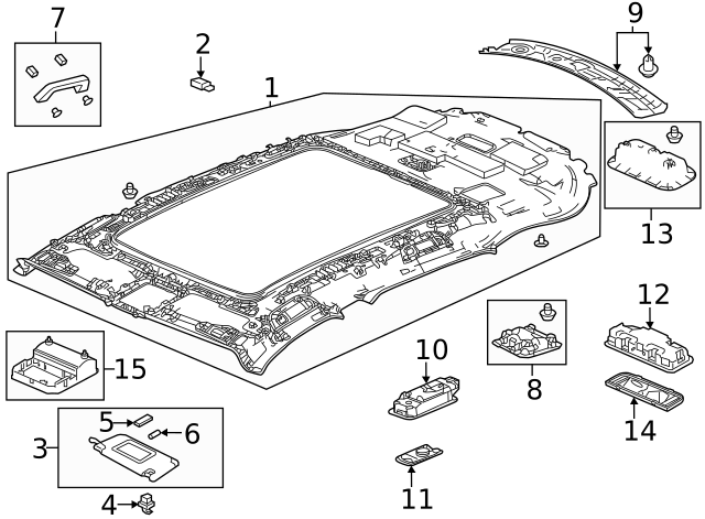 34403-TJB-A01ZD - Interior Lamp 2022-2024 Acura MDX | AutoNation Parts