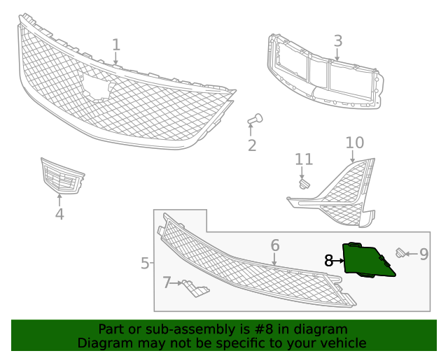 2020-2022 Cadillac CT5 Side Cover 84331995 | GMPartsDirect.com