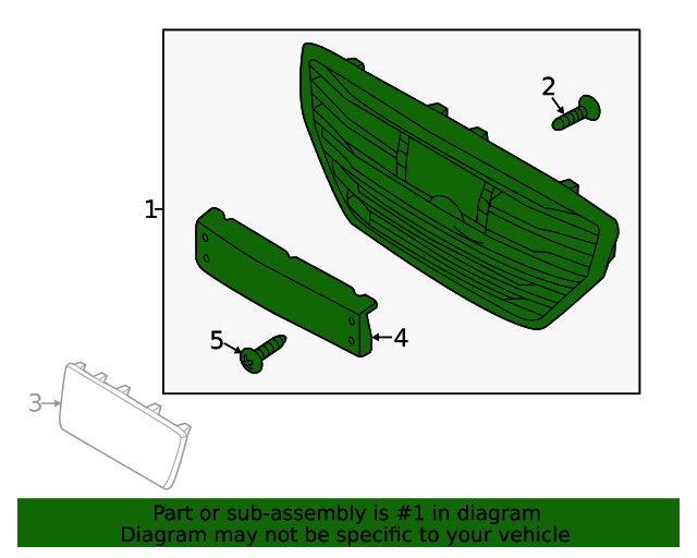 Genuine Grille Assembly-Radiator for 2019-2021 Genesis G70 | Part ...