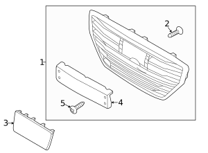 Genuine Grille Assembly-Radiator for 2019-2021 Genesis G70 | Part ...