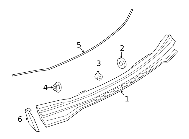 Genuine Porsche 95B-945-307-A |Rear Light, Center | FREE Shipping on ...