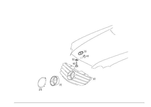 Company Sign - 1954-2023 Mercedes-Benz (207-817-03-16) | MB Parts Center