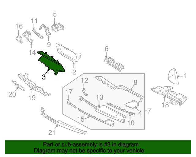 84740-D2000-4X - Center Panel - 2017-2019 Genesis G90 | World OEM Parts ...
