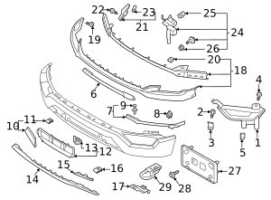 Genuine OEM Ford Part - Air Duct ML3Z-17F804-B | Genuine OEM Ford Parts ...