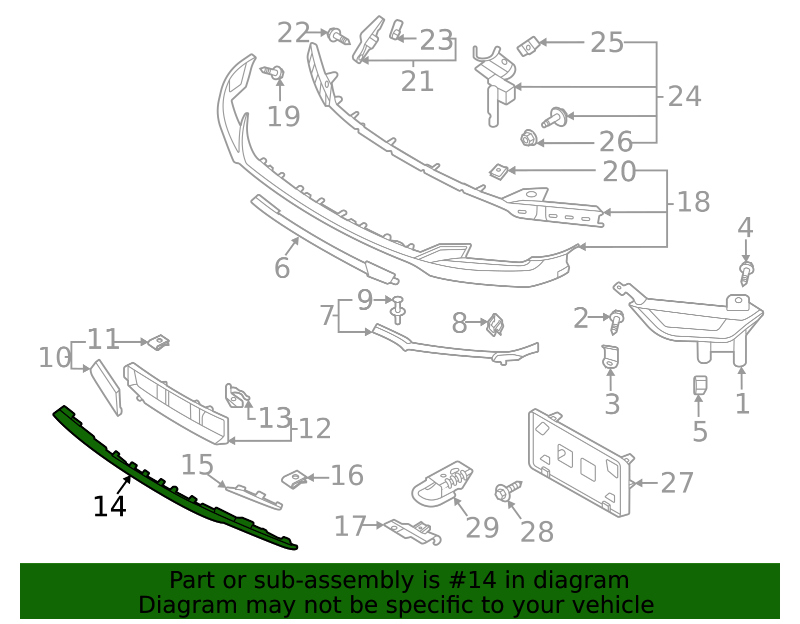 2021-2023 Ford F-150 Lower Molding ML3Z-8419-AB | OEM Parts Online