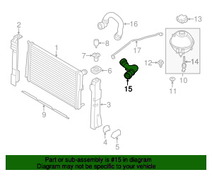 2011-2018 BMW Upper Hose 17-12-7-646-150 | OEM Parts Online