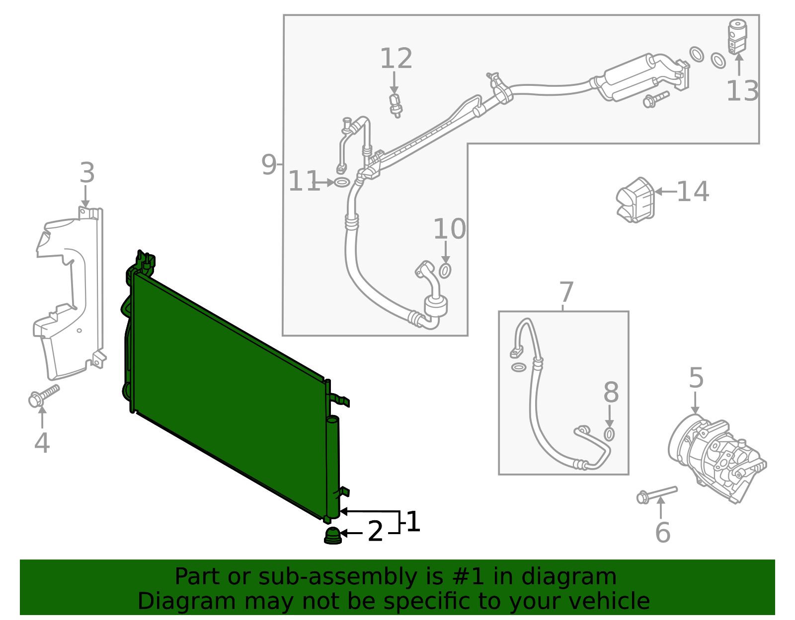 97606-L1550 - A/C Condenser 2025 Kia K5 | Kia.Parts Store