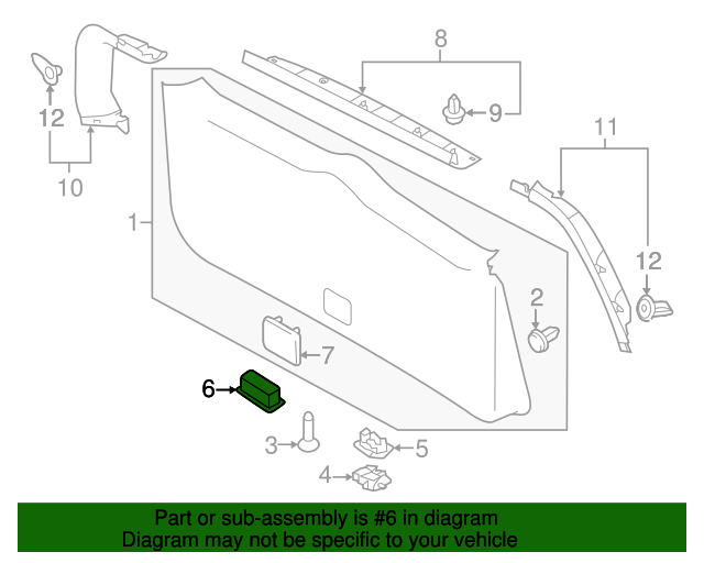 90940-1JA0A - Pull Handle 2011-2017 Nissan | Nissan Parts & Accessories ...