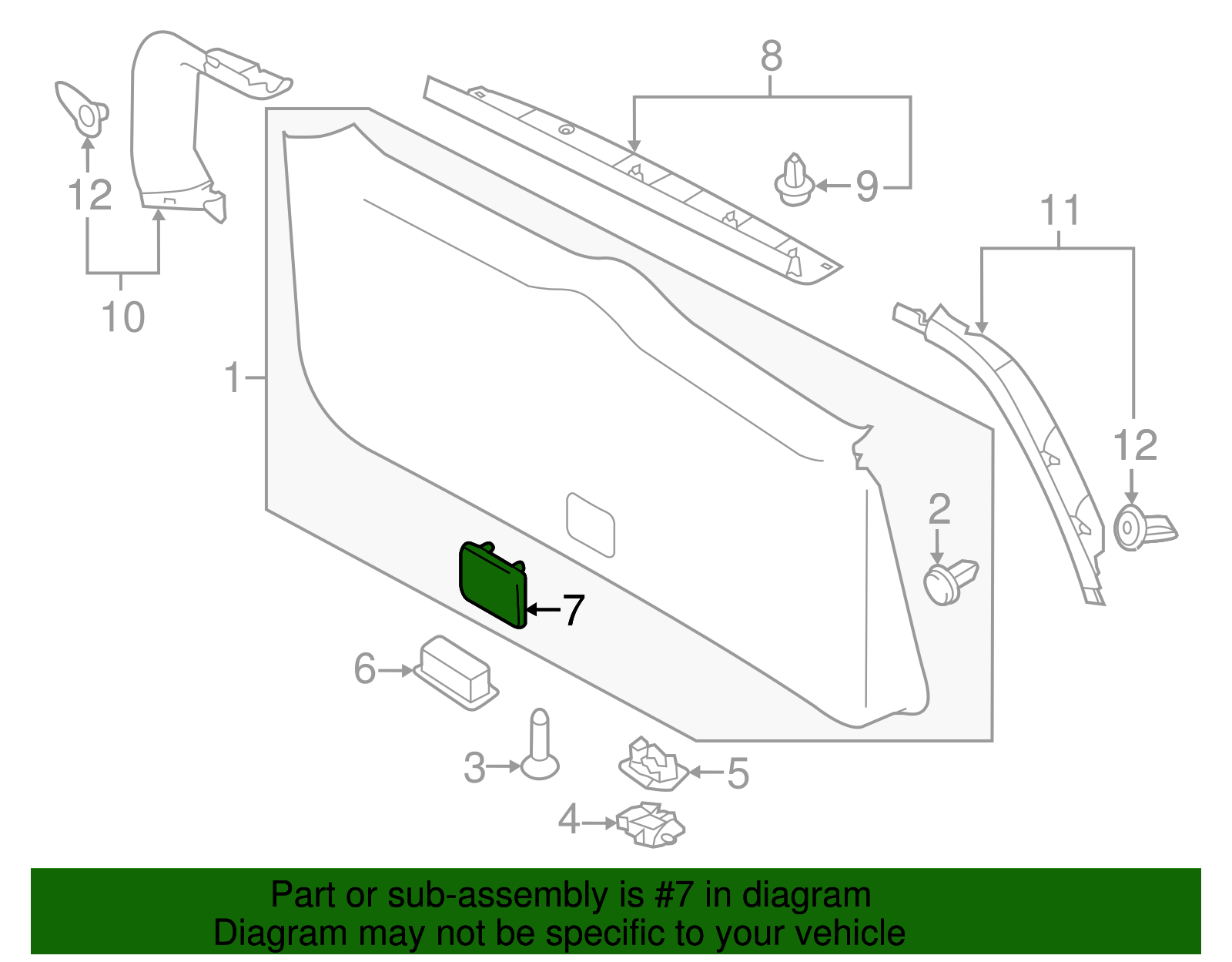 2011-2017 Nissan Quest Access Cover 90915-1JA0A | Temecula Nissan Parts