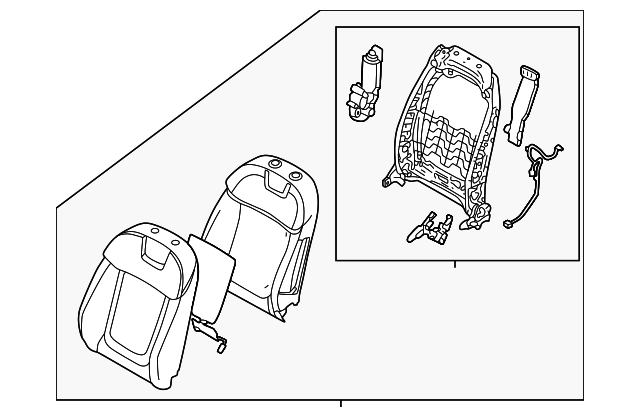 2022-2024 Hyundai Tucson Seat Back Assembly 88400-N9570-PUA | Conicelli ...