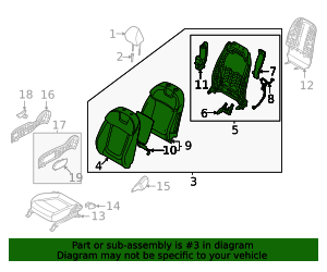 Hyundai - 88400-N9020-KWE - Seat Back Assembly - 2022-2024 Hyundai ...