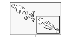 2018-2021 Volkswagen Cv Joint Kit 3QF-498-103 | VW Direct Auto Parts