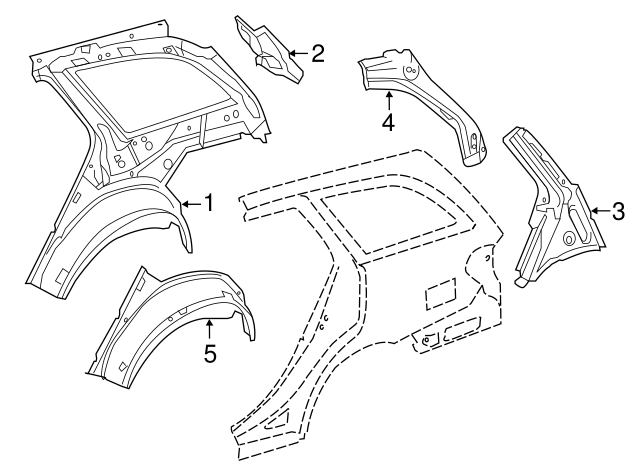 212-637-02-49 - Pillar Reinforced 2011-2016 Mercedes-Benz | Mercedes ...