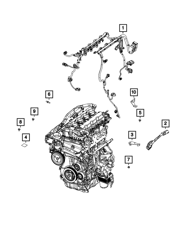 2019-2022 Jeep Cherokee Transmission Wiring Support Bracket 68275883AA ...
