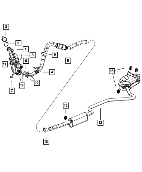 Exhaust System for 2013 Dodge Journey | Mopar eStore