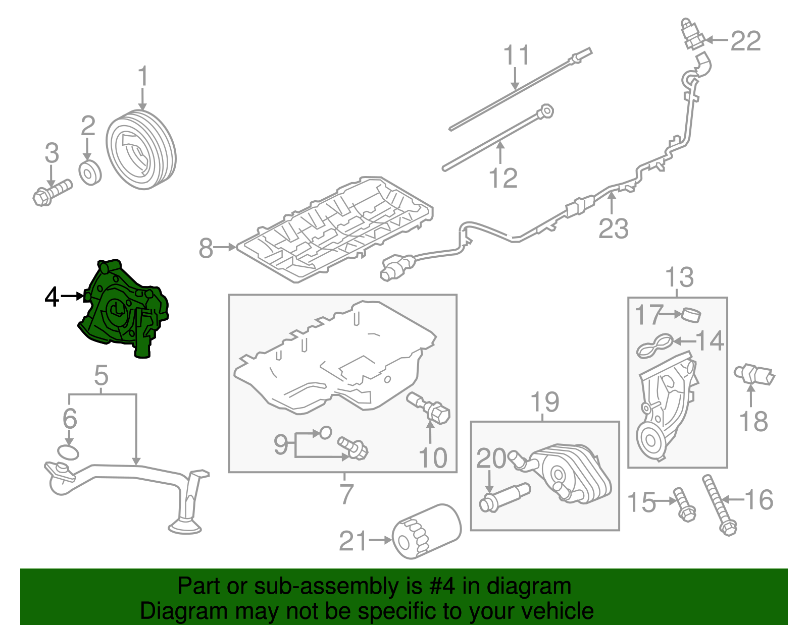 2011-2014 Ford F-150 | Oil Pump | BL3Z-6600-A | Walls' Ford Parts