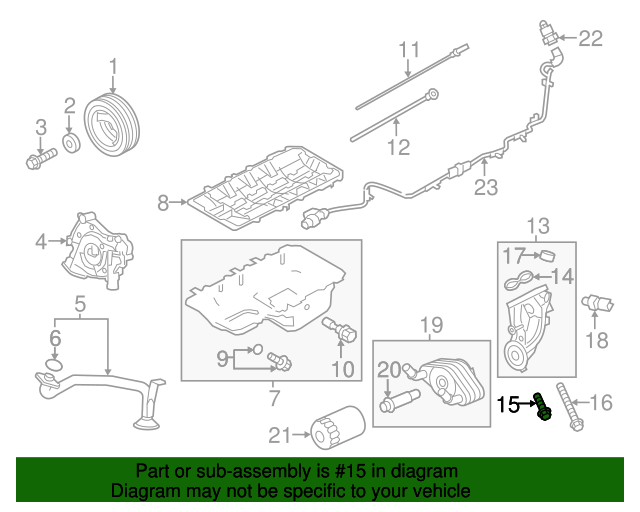 Genuine OEM Ford Part - Adapter Bolt W714974-S437 | Genuine OEM Ford ...