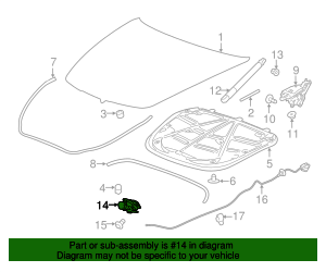 Hood Primary and Secondary Latch 84145128 | GMPartsDirect.com