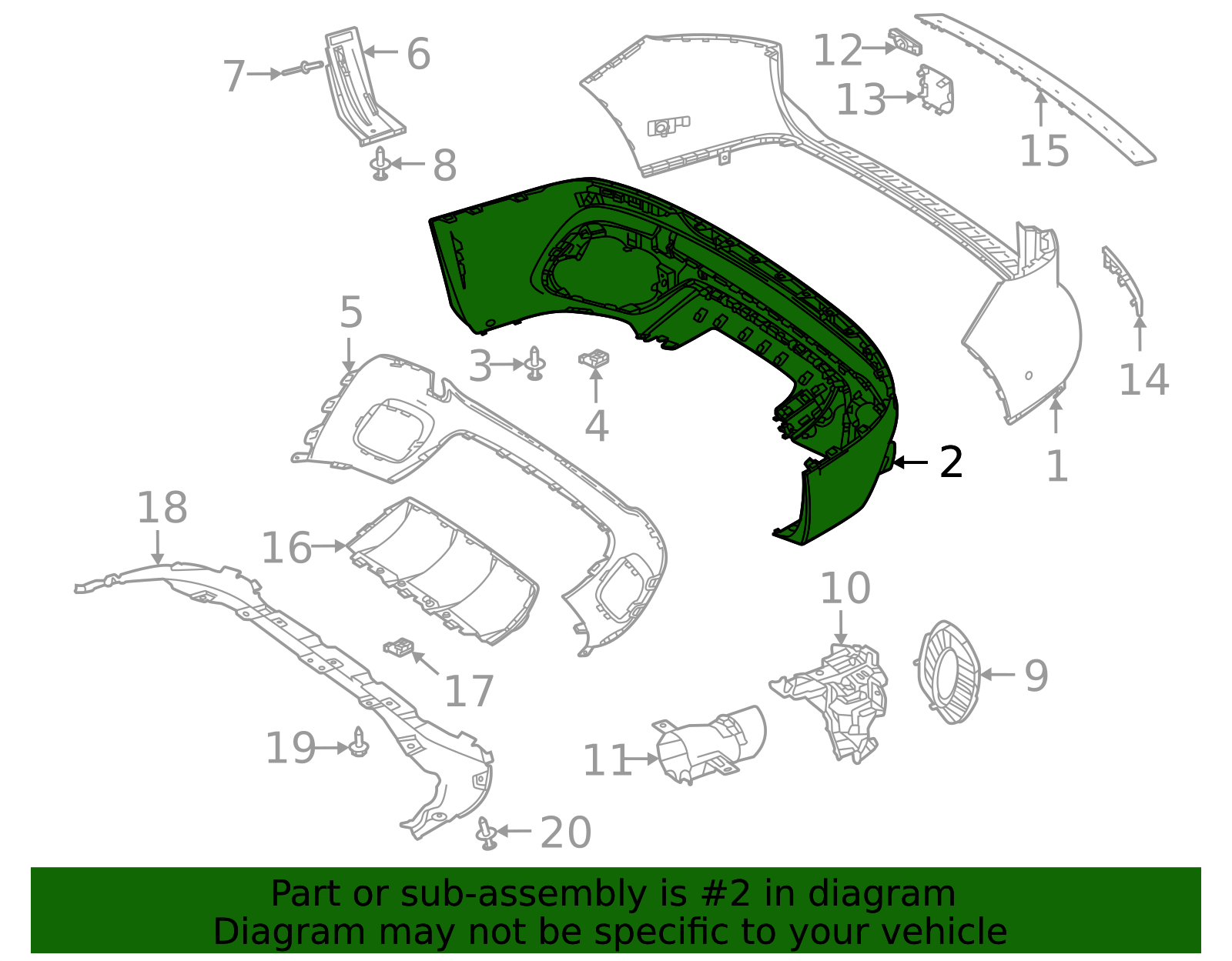 Genuine OEM Bumper Cover | 2478858909 | Fits Select 2024 Mercedes-Benz ...