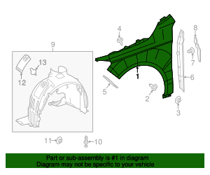 117-881-02-01 - Fender 2014-2019 Mercedes-Benz | Mercedes-Benz USA Parts