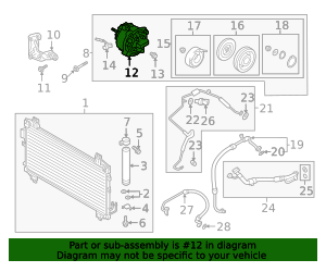 2018-2024 Mitsubishi Eclipse Cross Compressor 7813A807 | Mitsubishi OEM ...